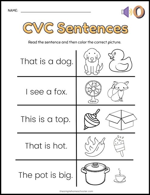 No Prep CVC Word Worksheets Kindergarten - Worksheets Library