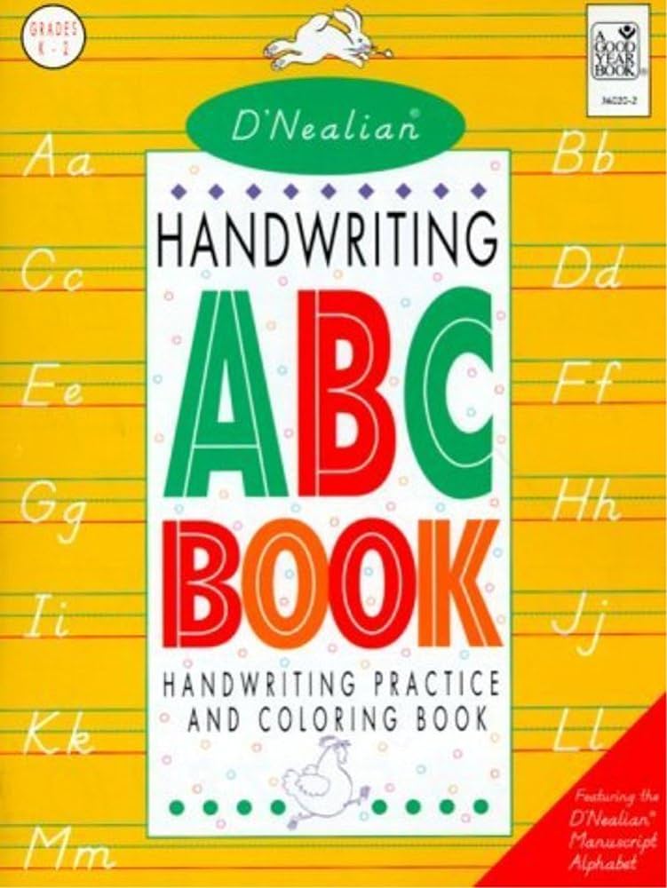 DNealian Handwriting ABC Book: Handwriting Practice and Coloring Book ...