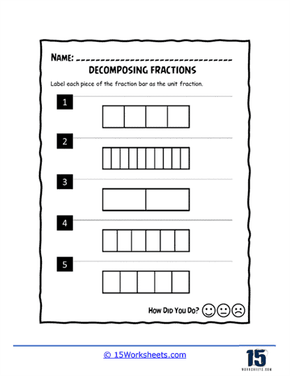 Decomposing Fractions Worksheets 15 Worksheets Library