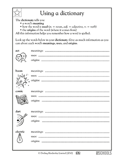 Free dictionary skill worksheet 3rd grade, Download Free dictionary ...