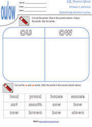 Printable Diphthong Worksheets | Vowel Diphthongs for Kids - Worksheets ...