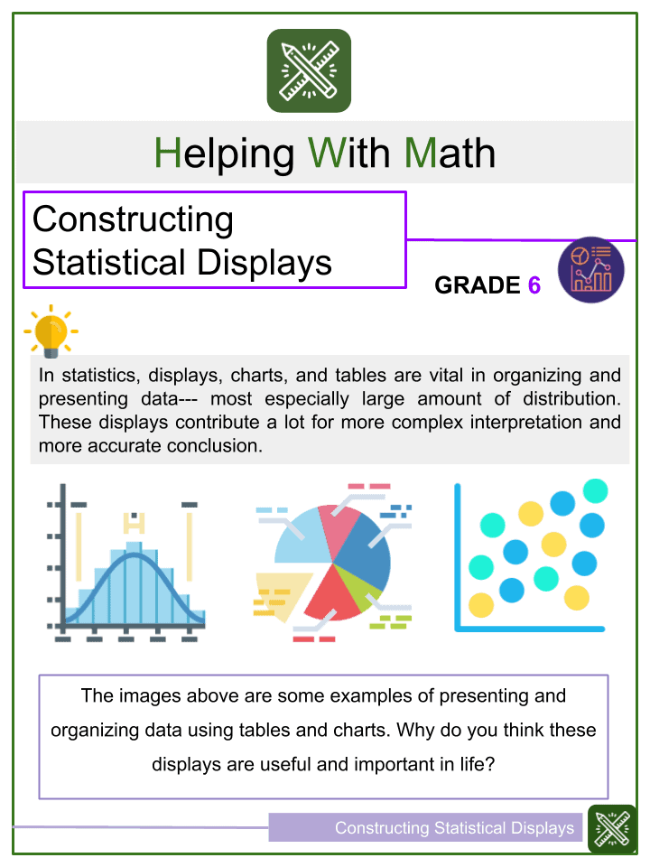 Constructing Statistical Displays Helping With Math Worksheets Library
