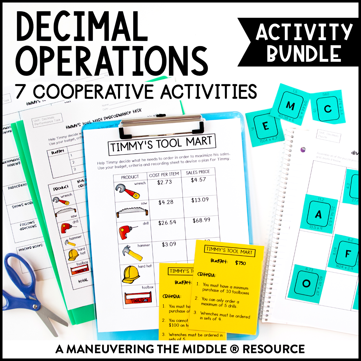 Decimal Operations Activity Bundle 6th Grade - Worksheets Library