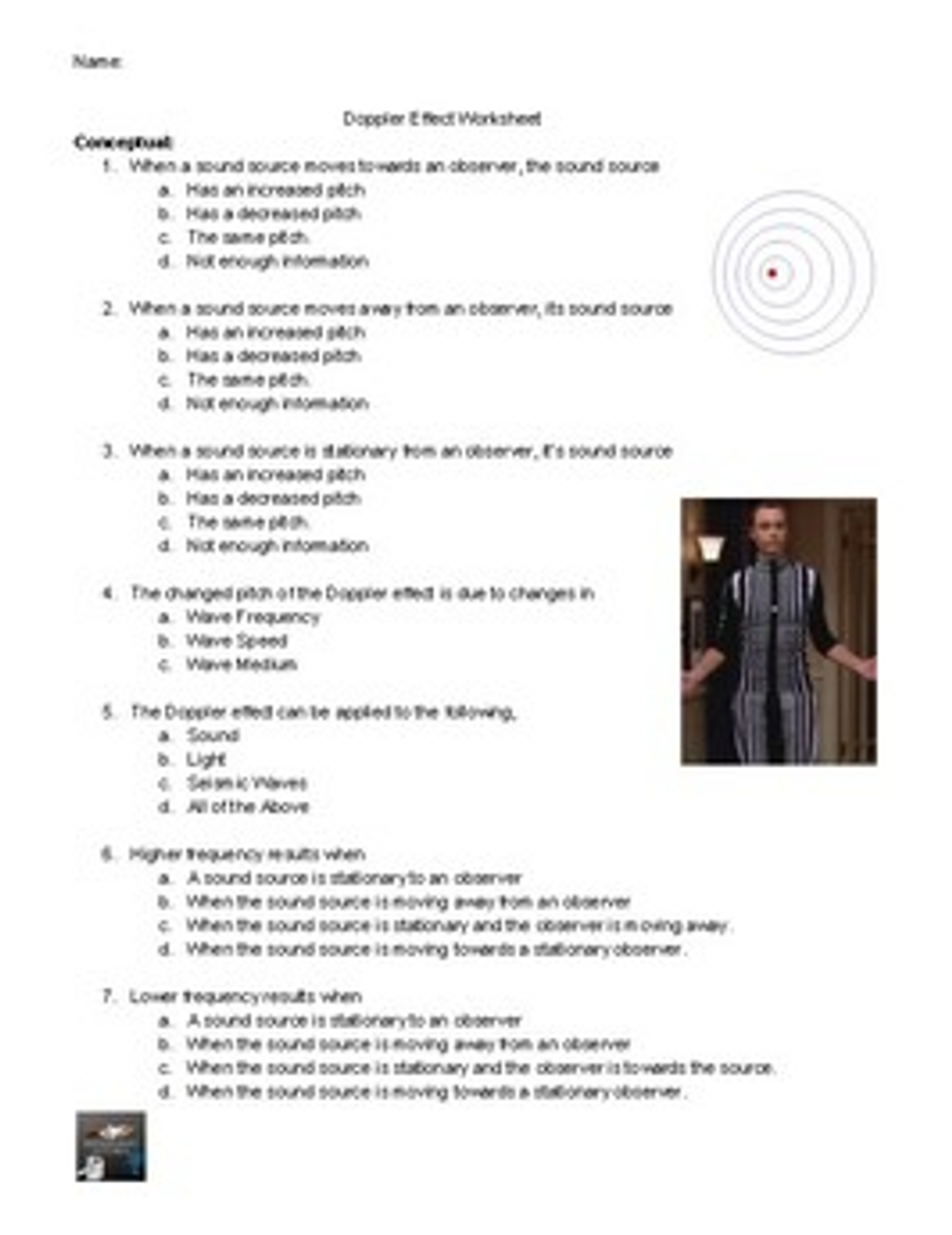 Doppler Effect Worksheet - Worksheets Library