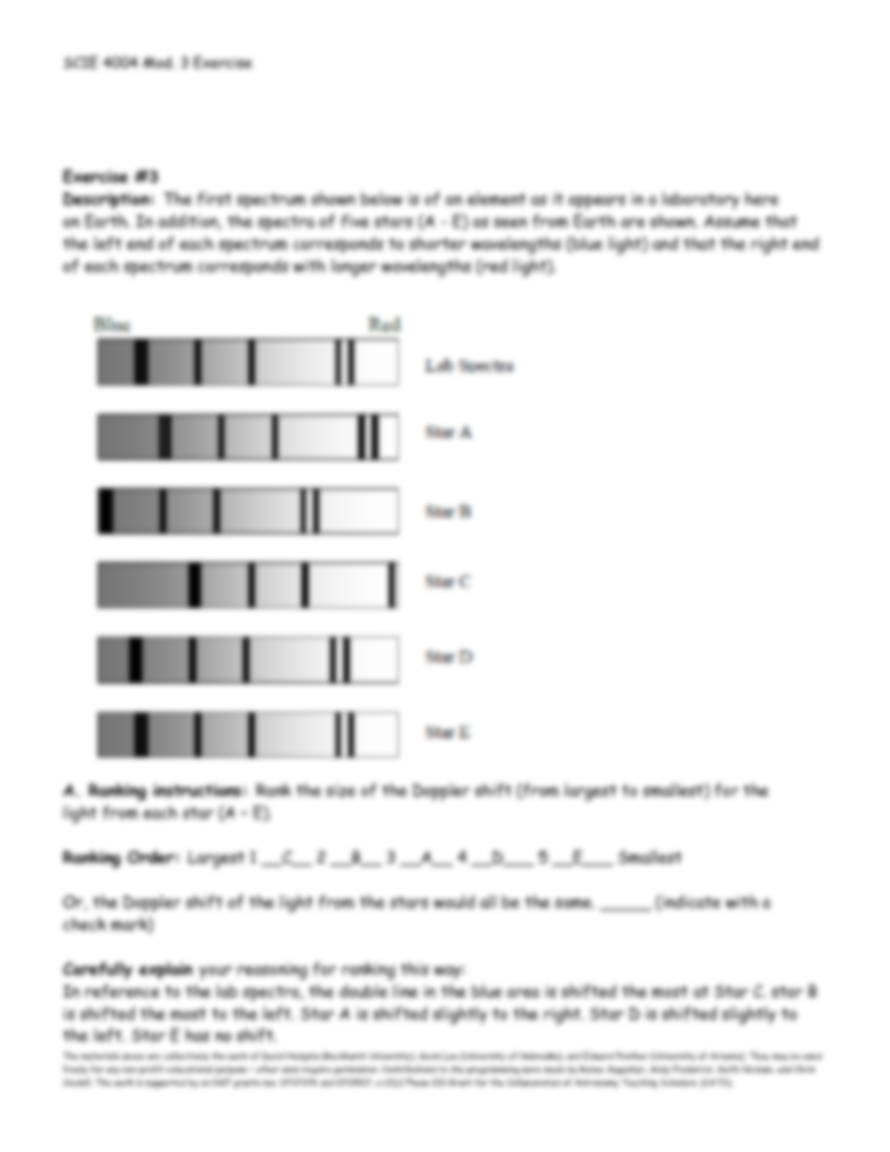 SOLUTION: Astronomy Ranking Task Doppler Shift Worksheet - Studypool - Worksheets Library