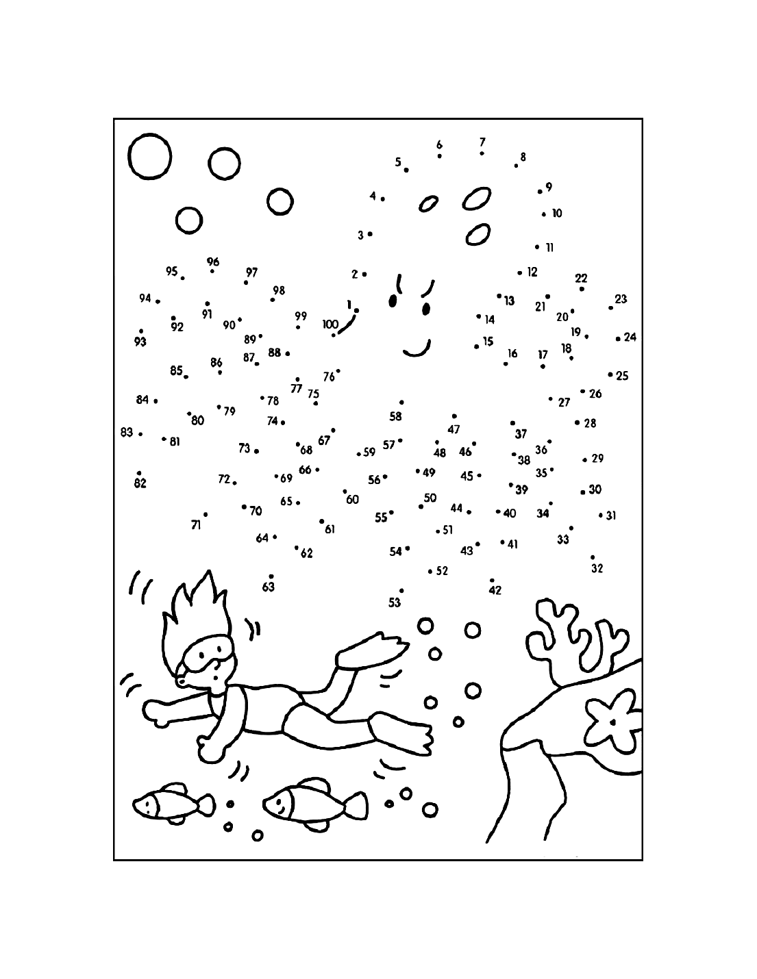 Connect the Dots Printables – Printable Coloring Pages - Worksheets Library