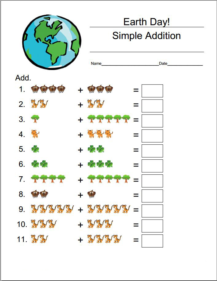 Earth Day Addition Riddle Worksheet | Earth Day | Twinkl USA ...
