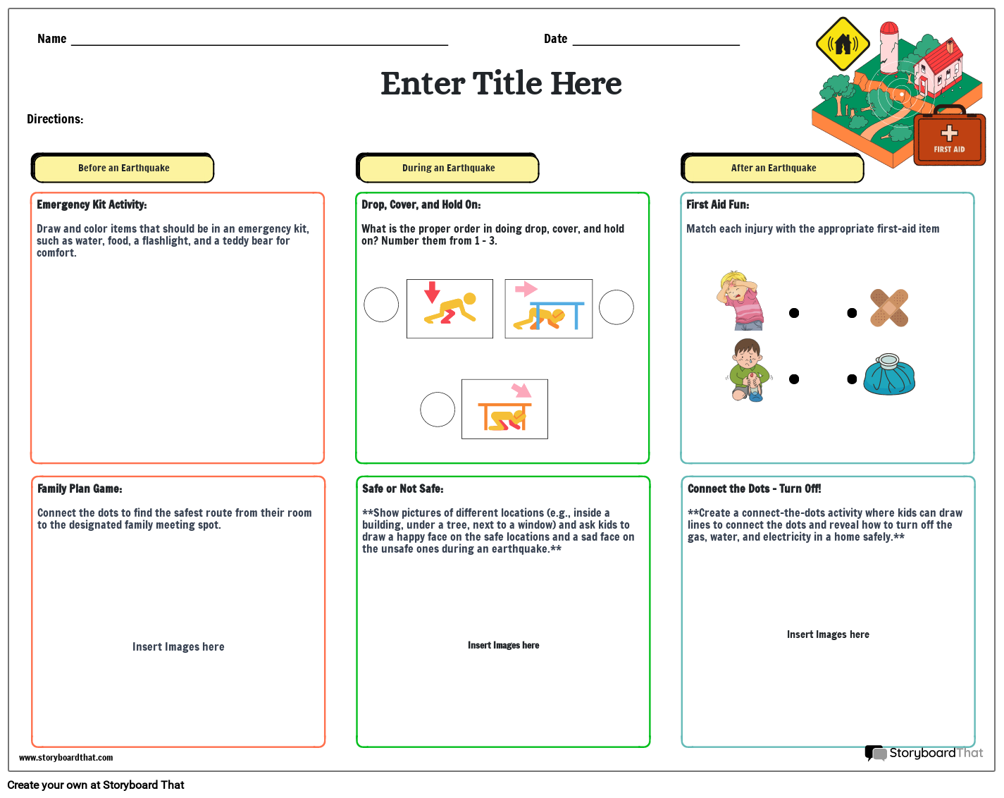 Earthquake Safety Worksheet For Kids With Activities Worksheets Library Earthquake Safety Worksheet For Kids With Activities Worksheets Library