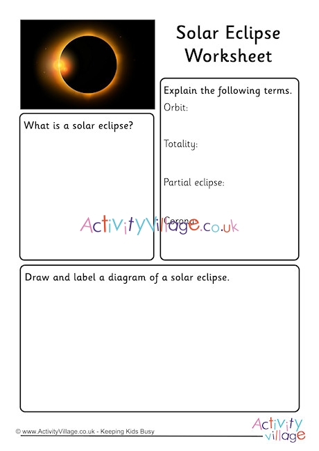 Free eclipse worksheet, Download Free eclipse worksheet png images ...