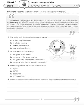 3rd Grade Social Studies: Daily Practice Workbook | 20 Weeks of Fun ...