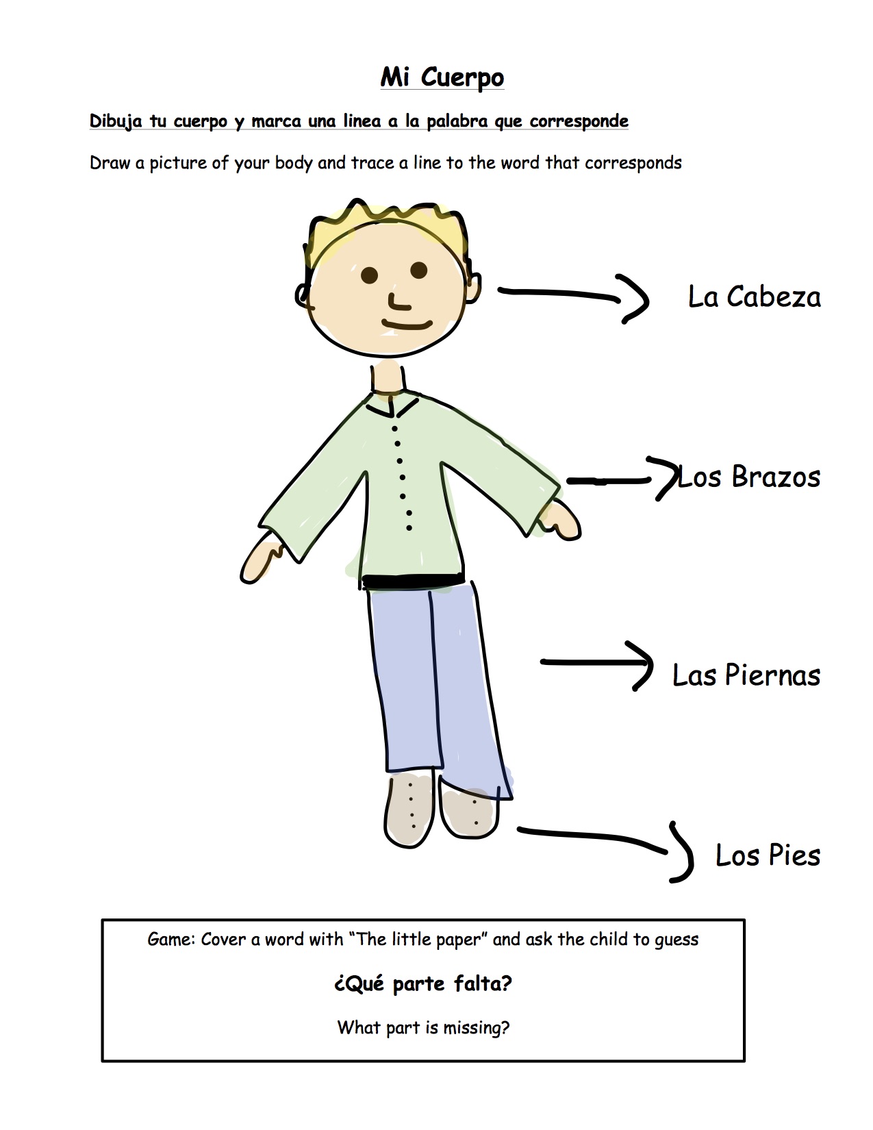 Spanish Human Body Worksheets & Activities - el cuerpo humano ...