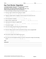 Electricity and Magnetism (Electromagnetism) Worksheets - Worksheets ...