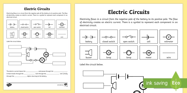 Electric Circuits Worksheet - Circuit Activity Grades 3-5 - Worksheets ...