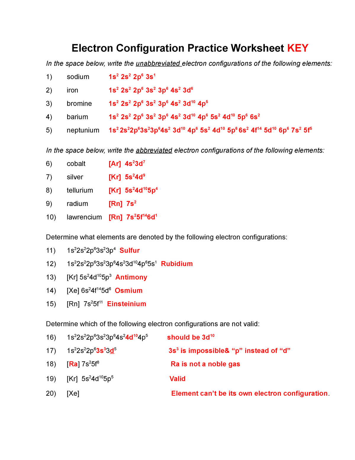The Best Electron Configuration Practice Worksheet The Teach The Best Electron Configuration Practice Worksheet The Teach