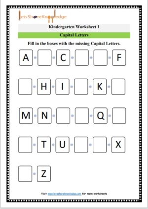 Kindergarten English Worksheets - Best Coloring Pages For Kids ...