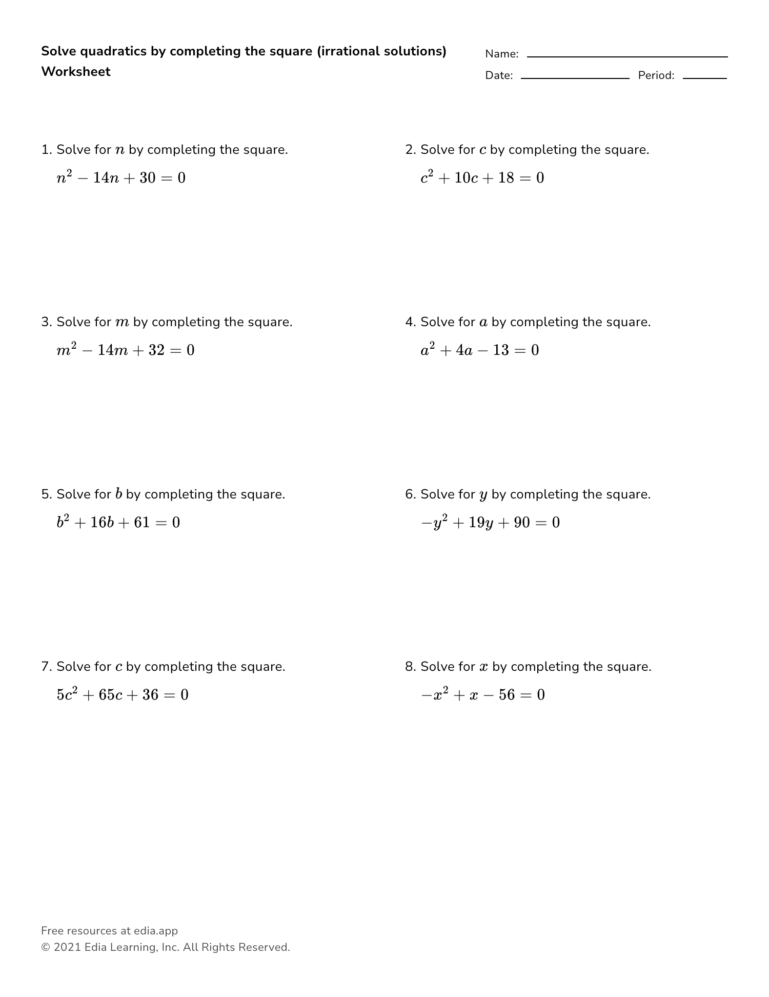 Edia Free Math Homework In Minutes Worksheets Library