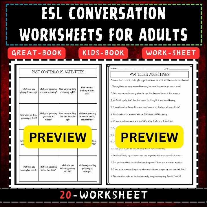 ESL Conversation Worksheets For Adults Engaging English TPT ESL Conversation Worksheets For Adults Engaging English TPT