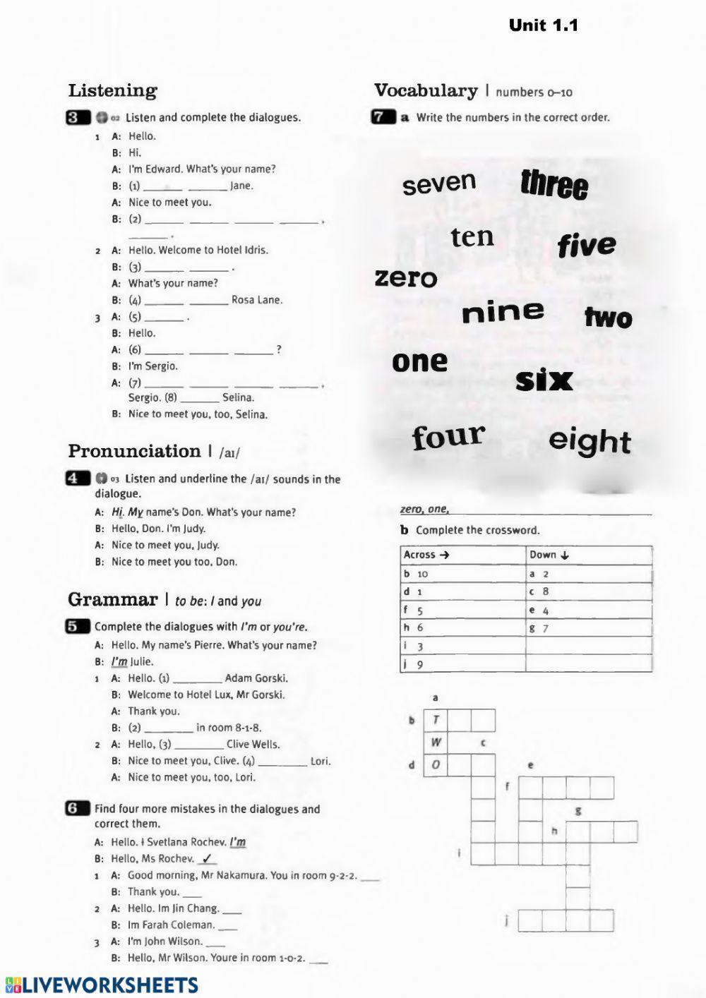 English for adult beginners worksheet | Live Worksheets - Worksheets Library