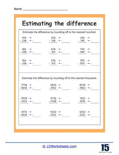 Estimating Sums Worksheets - Worksheets Library