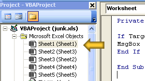 VBA Worksheet Change Event - Run a Macro When a Cell Changes - VBA ... - Worksheets Library
