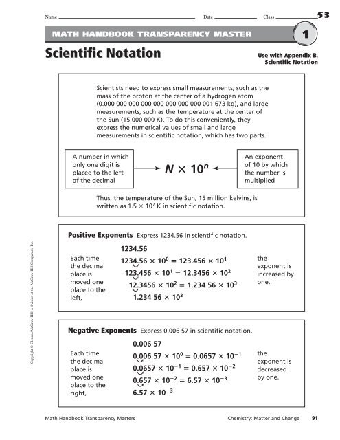 Scientific Notation Worksheets.pdf - Worksheets Library