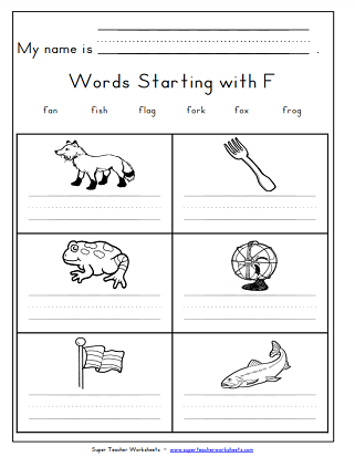 Phonemic Awareness & Phonics - Letter f - Worksheets Library