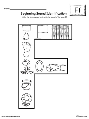 Say and Trace: Letter F Beginning Sound Words Worksheet ... - Worksheets Library