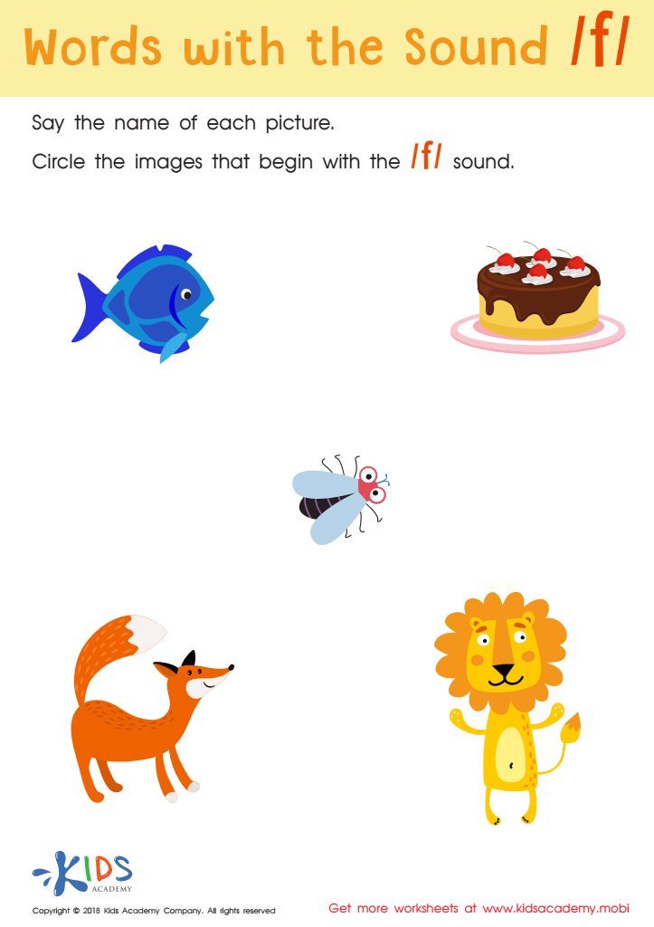 Free f sound worksheet, Download Free f sound worksheet png images, Free Worksheets on Clipart ...