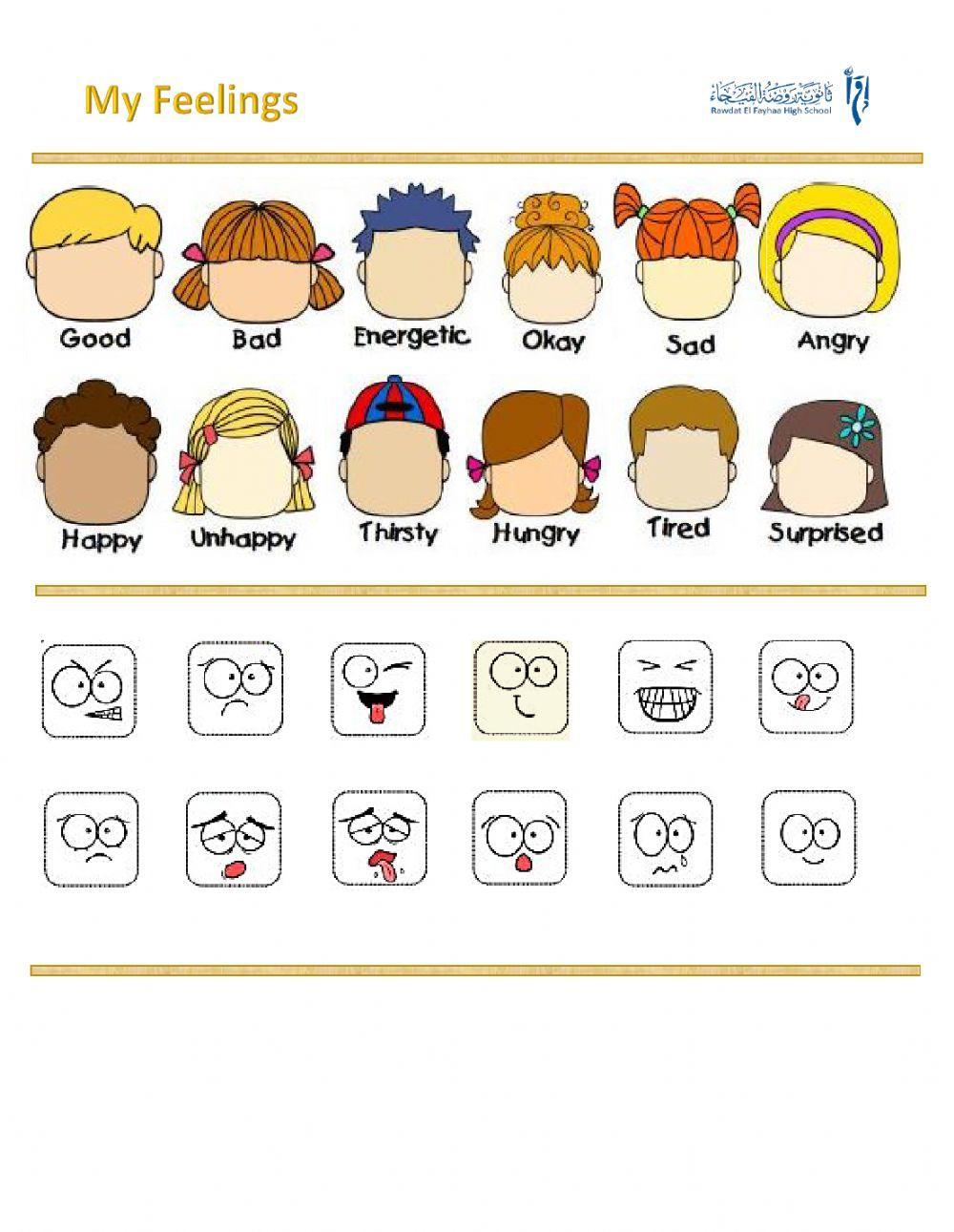 My Feeling Face Expression worksheet | Live Worksheets - Worksheets Library