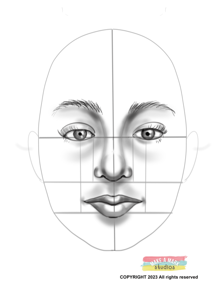 Drawing Facial Features Worksheet