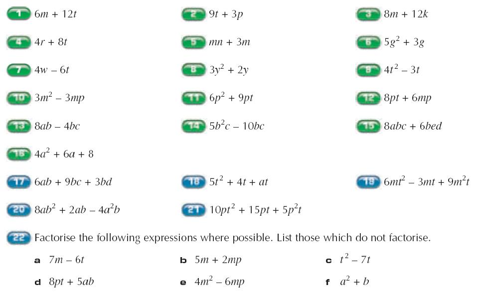 50 Factoring Expressions Worksheets For 8th Year On Quizizz