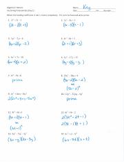 0.4 Factoring Worksheet Day 2 Key.pdf - Algebra II Honors ...