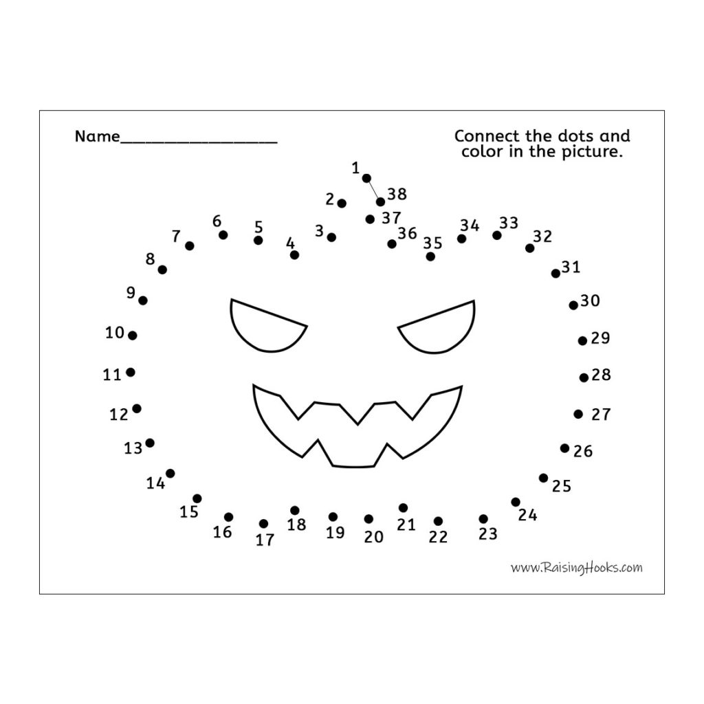 Free Printable Fall Dot to Dot - Worksheets Library