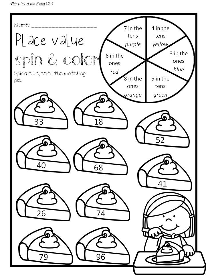 Fall Worksheets. First Grade Math and Literacy Printables ...