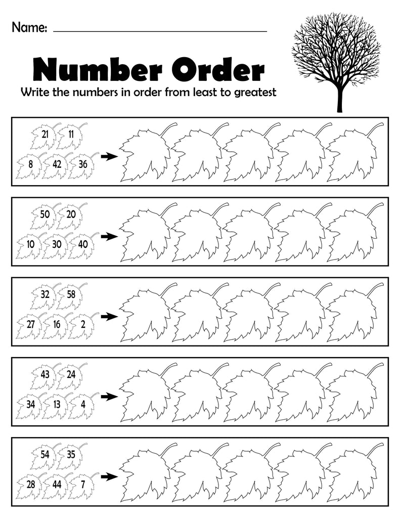 Fall Number Worksheet: Fun and Educational Activities for Autumn Learning