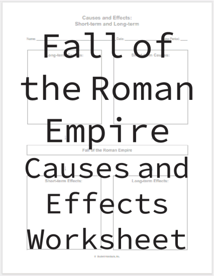 Analyzing Fall of Rome Cause and Effects - The Roman Empire was ...