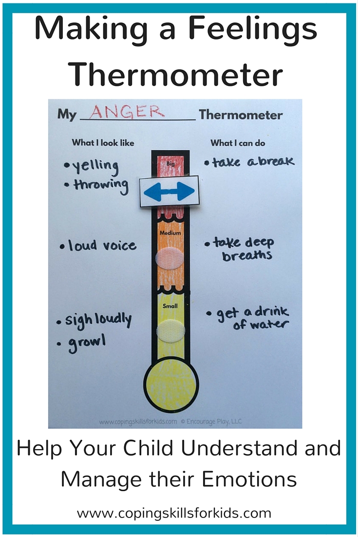 Making a Feelings Thermometer — Coping Skills for Kids - Worksheets Library