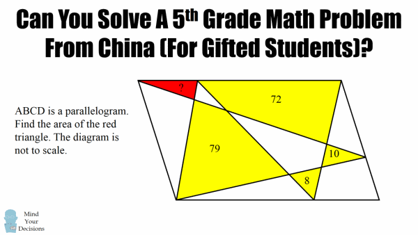 Can You Solve A 5th Grade Math Problem From China? (To Identify ...