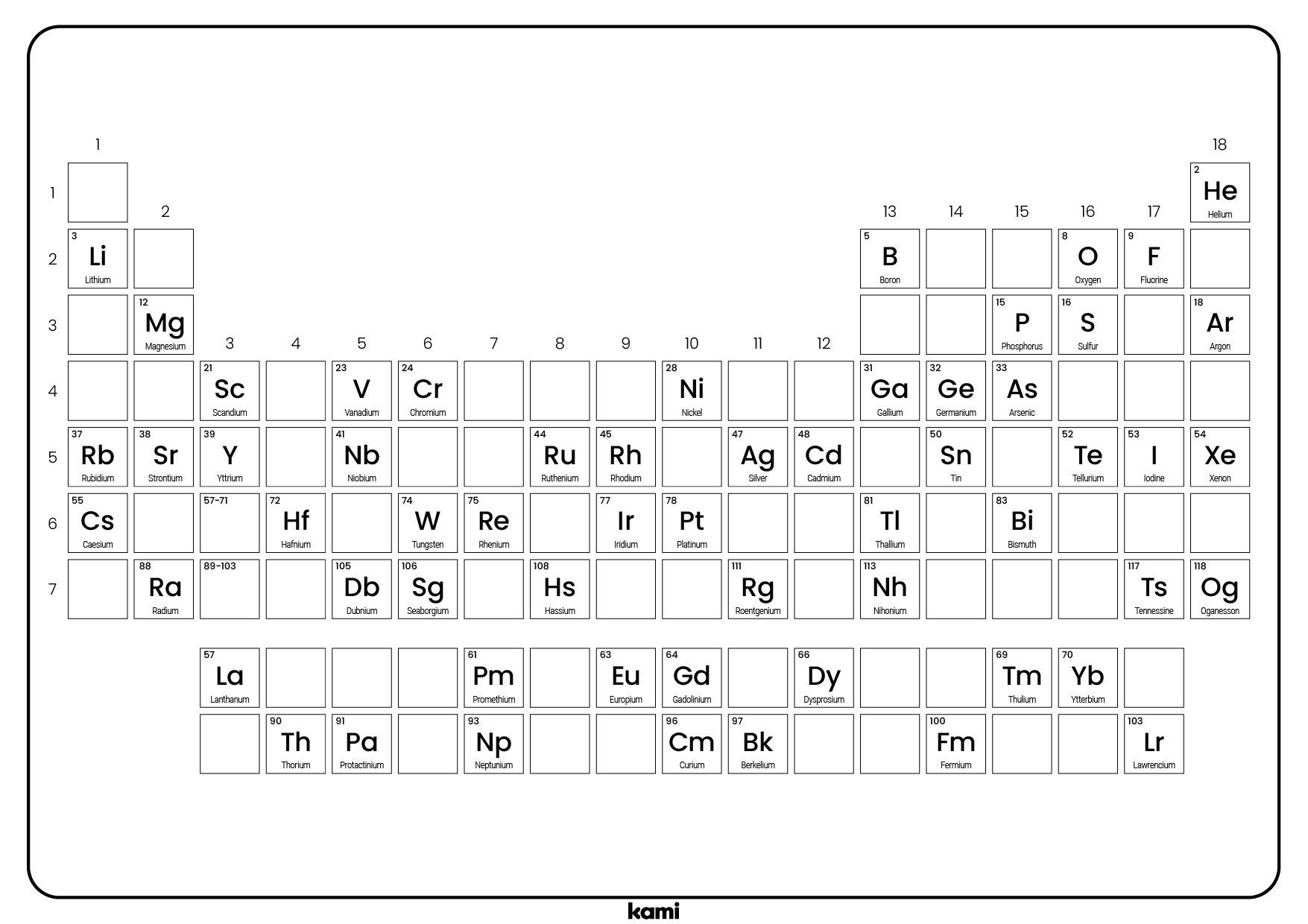 Periodic Table Fill In The Blanks For Teachers Perfect For Periodic Table Fill In The Blanks For Teachers Perfect For