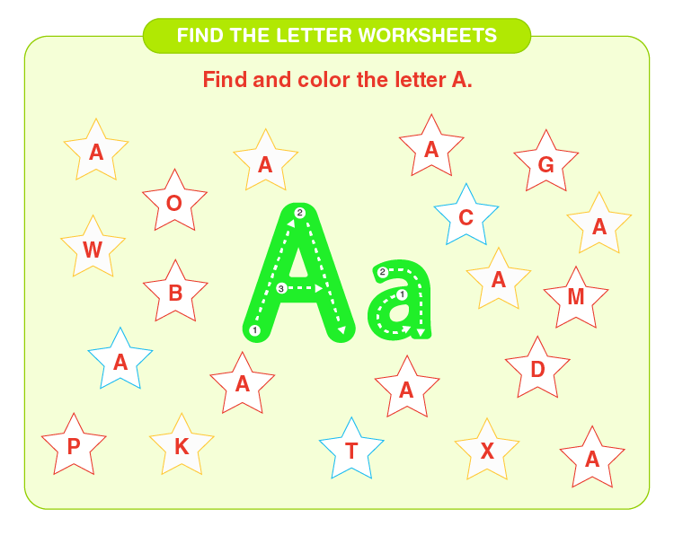 Find The Letter Worksheets | Download Free Printables - Worksheets Library