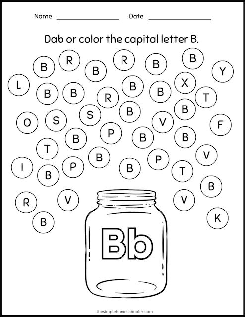 15+ Free Letter B Worksheets: Easy Print! - The Simple Homeschooler - Worksheets Library