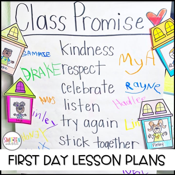 First Day of School Lesson Plans and activities - Smitten with First ...