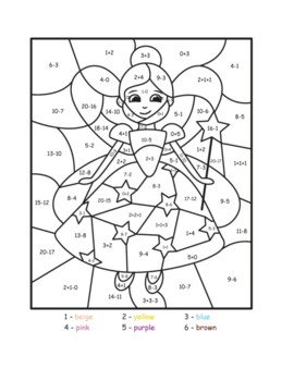 1st Grade Math Coloring Worksheets - Addition and Subtraction Activity ...