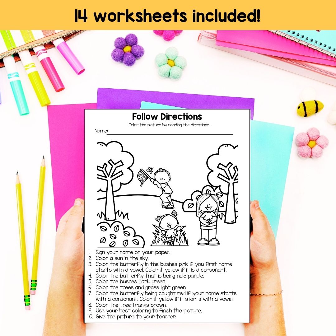 Following Directions Activity Test Taking Strategies Reading Worksheets Library