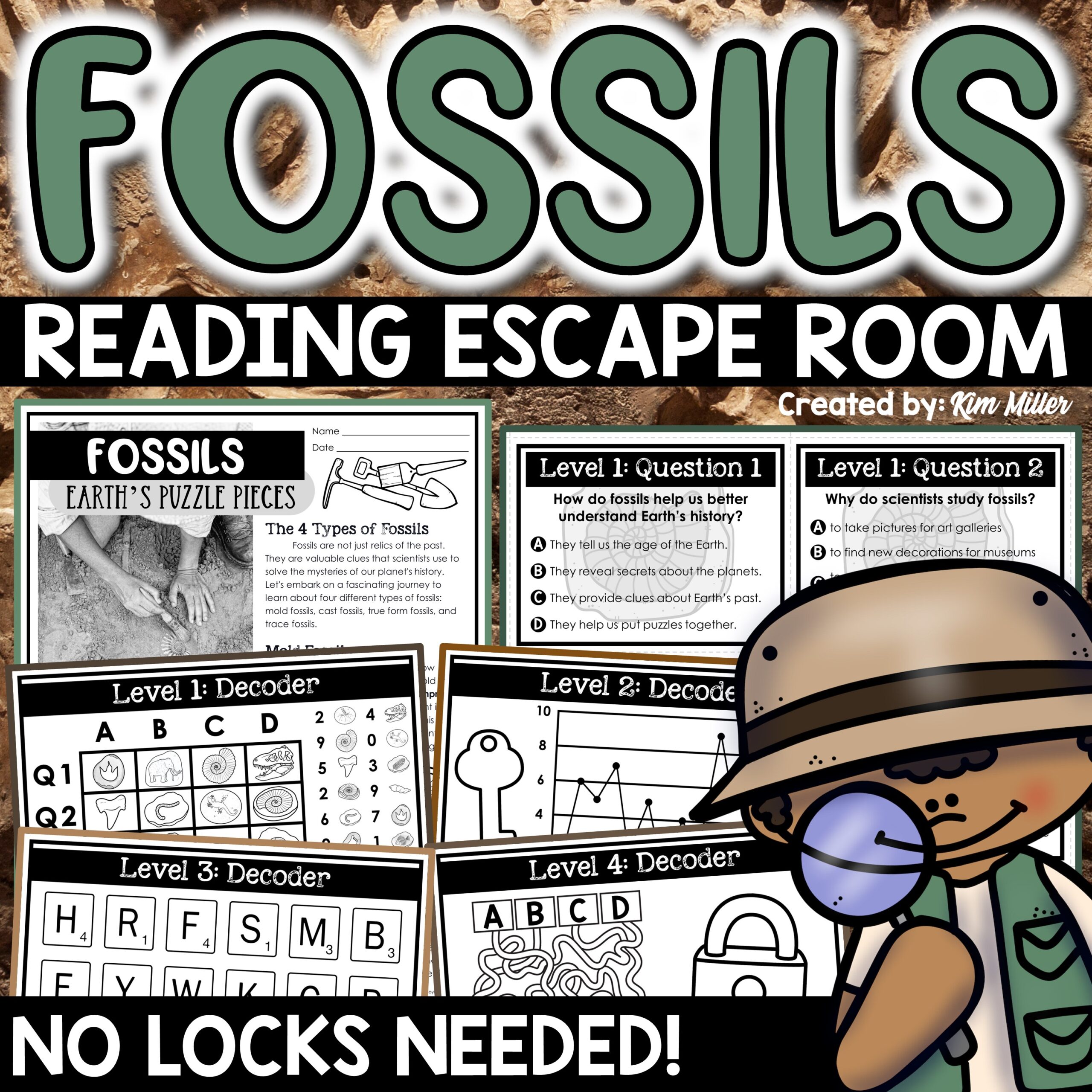 All About Fossils Printable (2nd - 3rd Grade) - TeacherVision - Worksheets Library