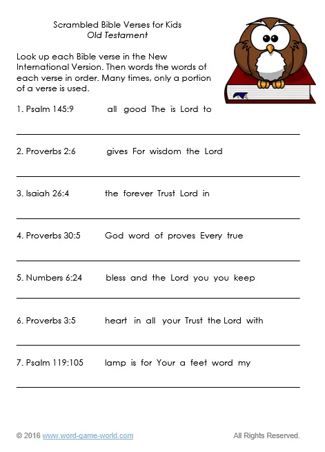 Bible Worksheets For 2nd Grade | Printable bible activities, Bible ...