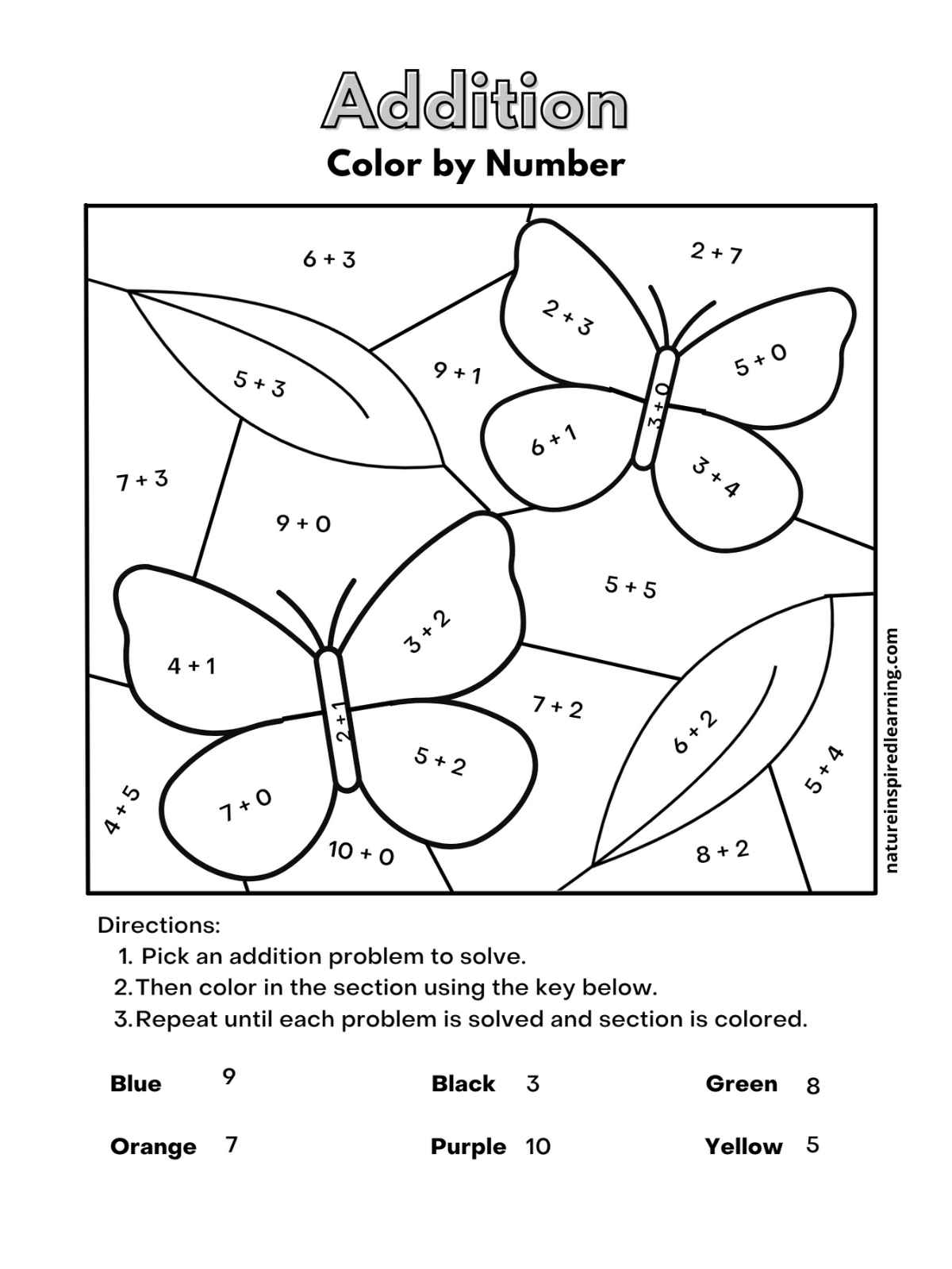 FREE! - Addition to 20 Color by Number Activity - Twinkl - Worksheets ...