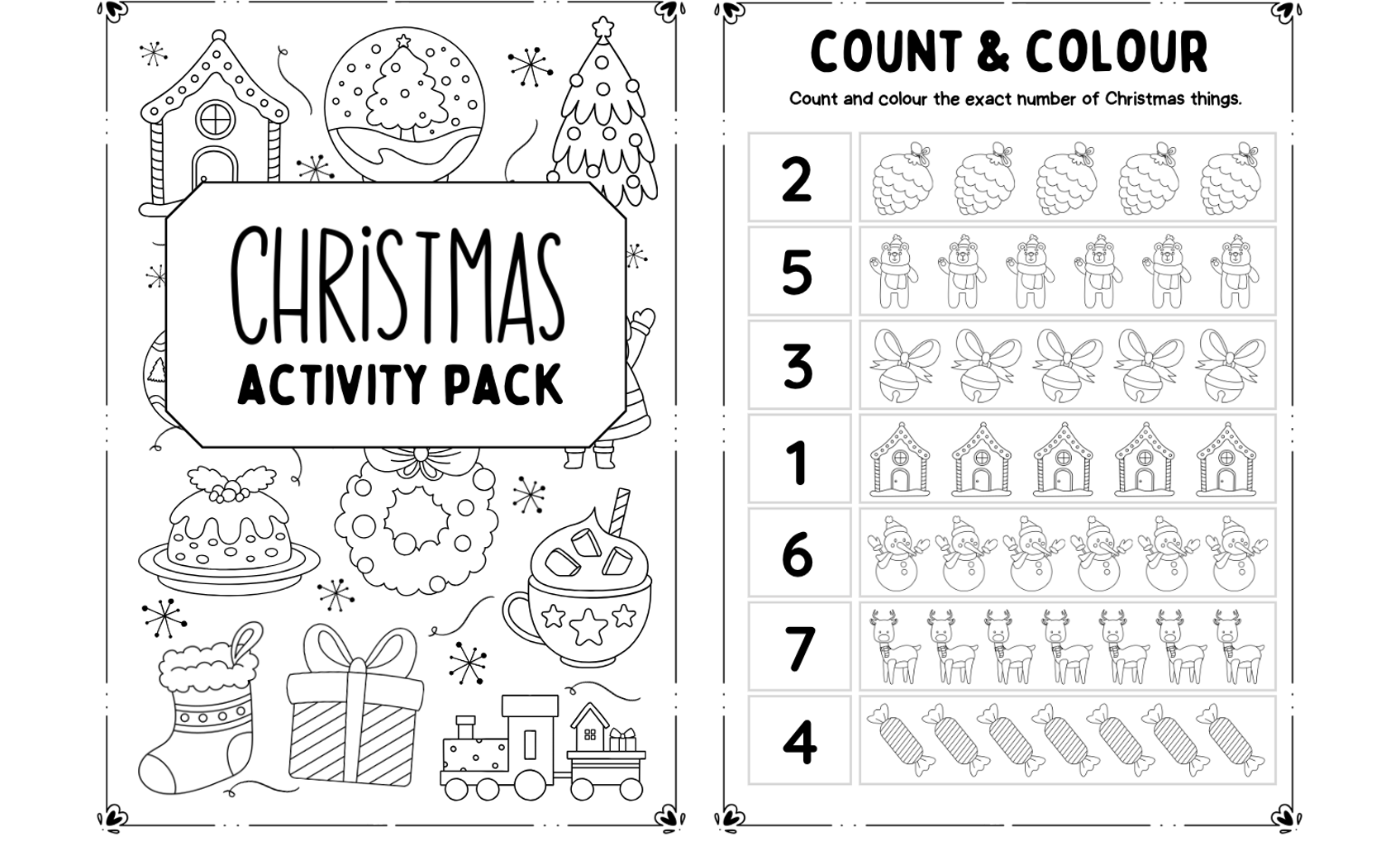 Kids Christmas Activities FREE Printable Activity Booklet Worksheets Kids Christmas Activities FREE Printable Activity Booklet Worksheets