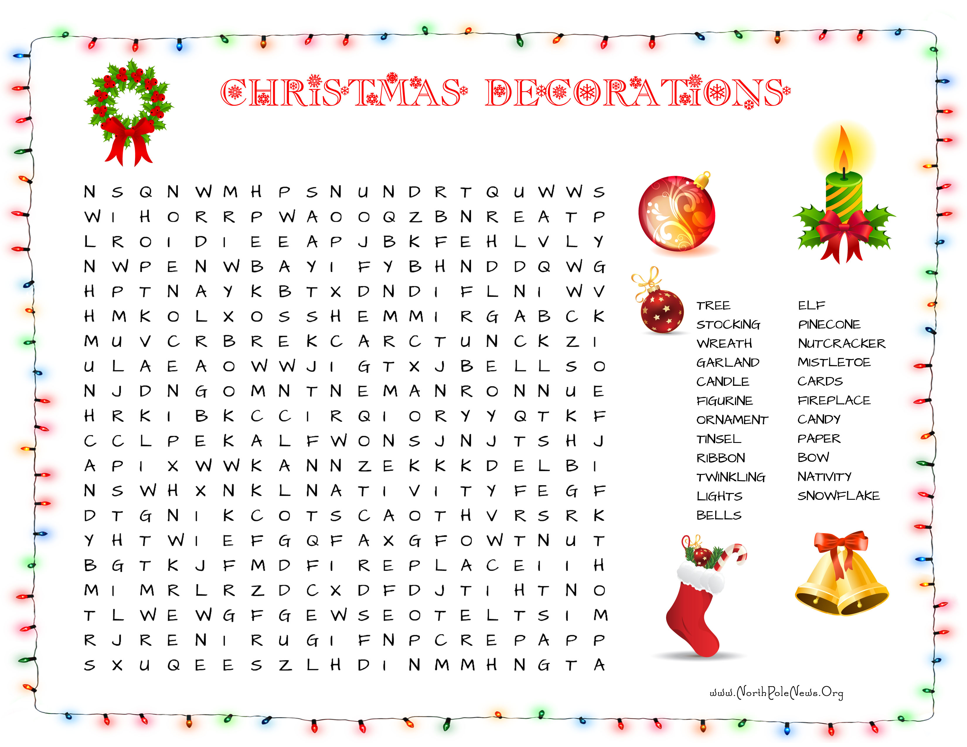 43 Free Christmas Word Search Puzzles for Kids - Worksheets Library