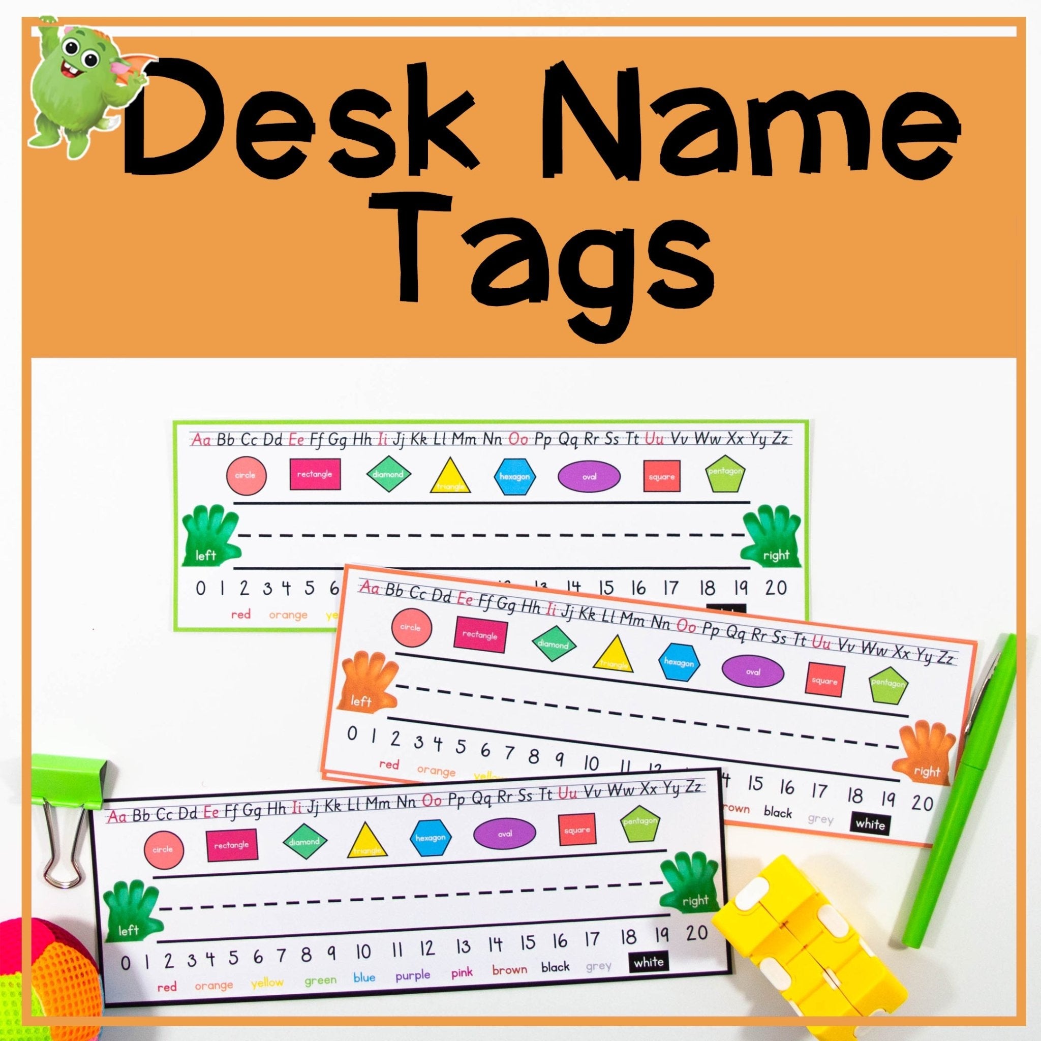 Desk Name Tags | Printable Resource | Social Literacy - Your ...